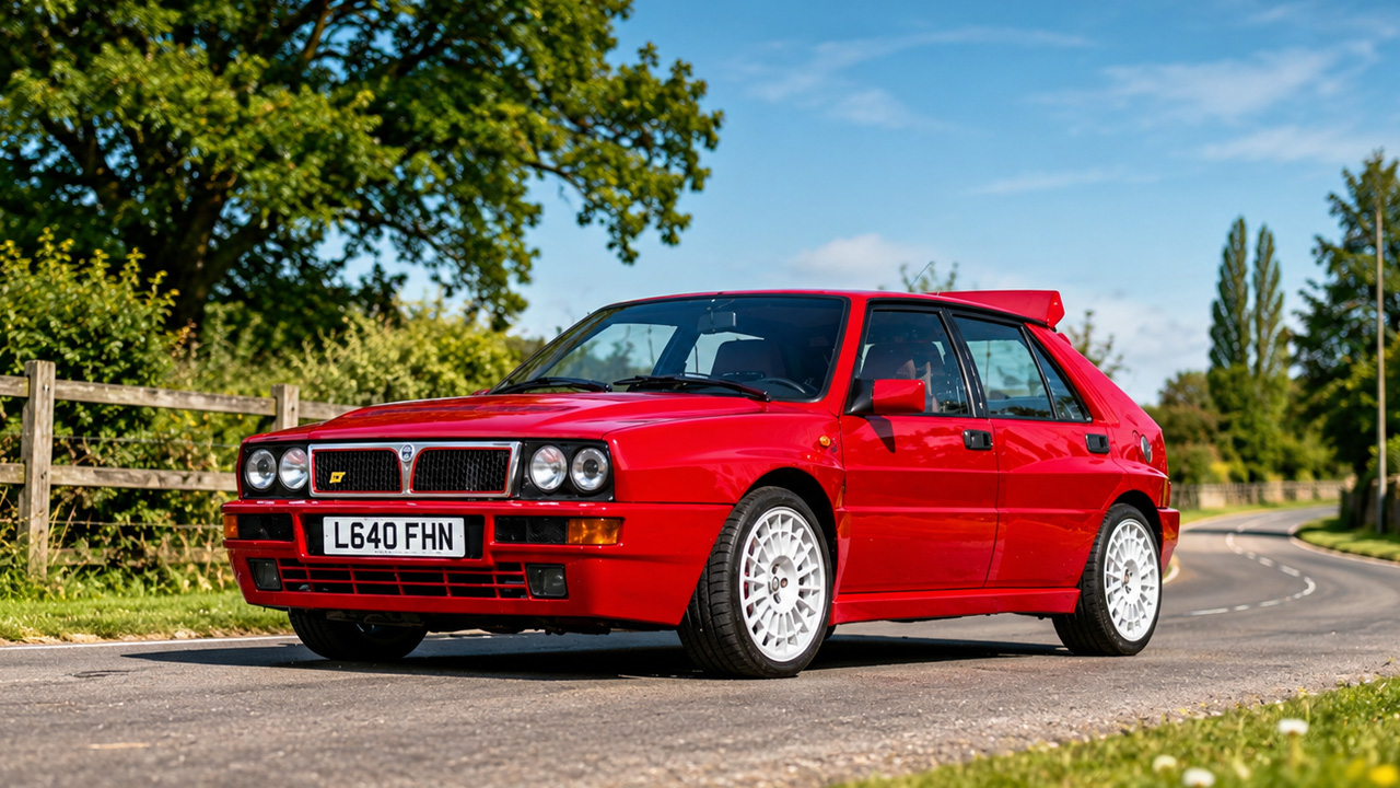 The ex-Stig tests a Lancia Delta Integrale