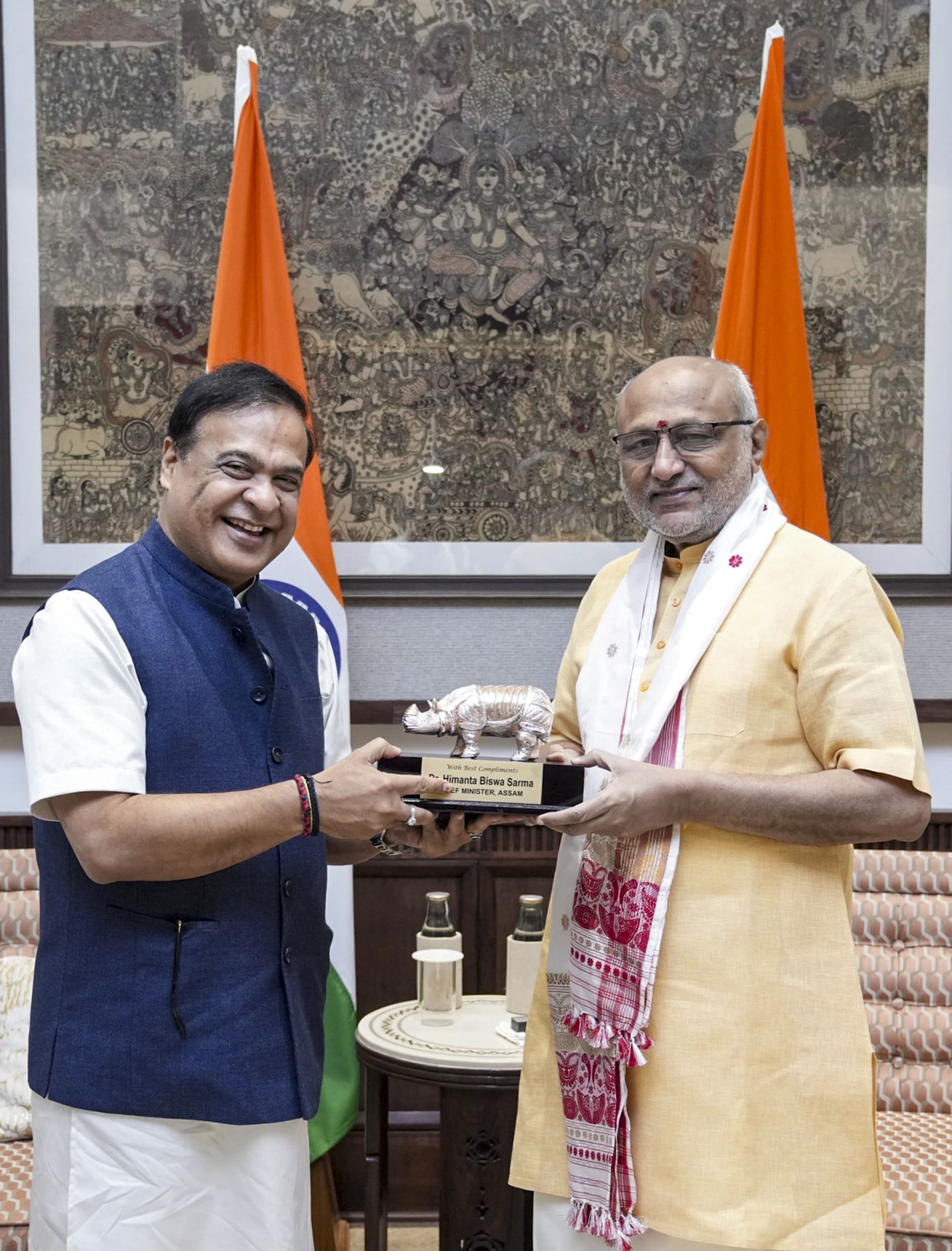Assam CM Himanta Biswa Sarma calls on Vice President CP Radhakrishnan