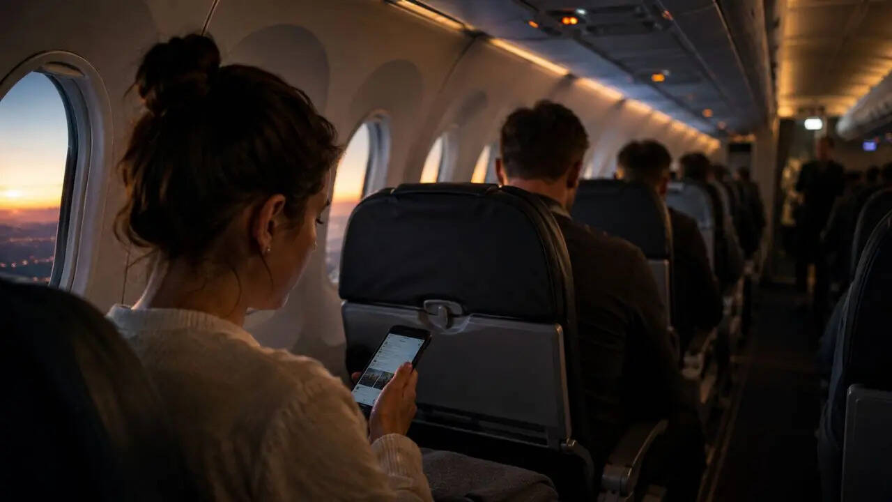 Why do airplanes dim cabin lights during takeoff and landing?