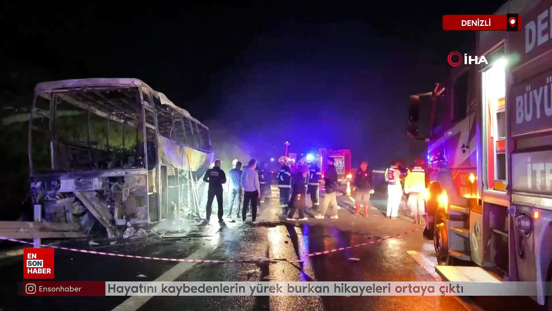 Denizli'deki otobüs kazasında hayatını kaybedenlerin yürek burkan ...