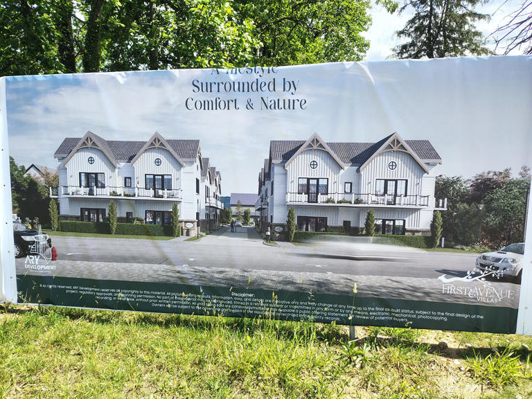 What's the development planned on 1st Ave. near downtown Hendersonville?