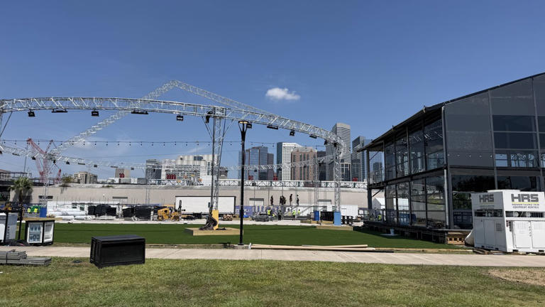 Inside Houston's World Cup fan fest under construction