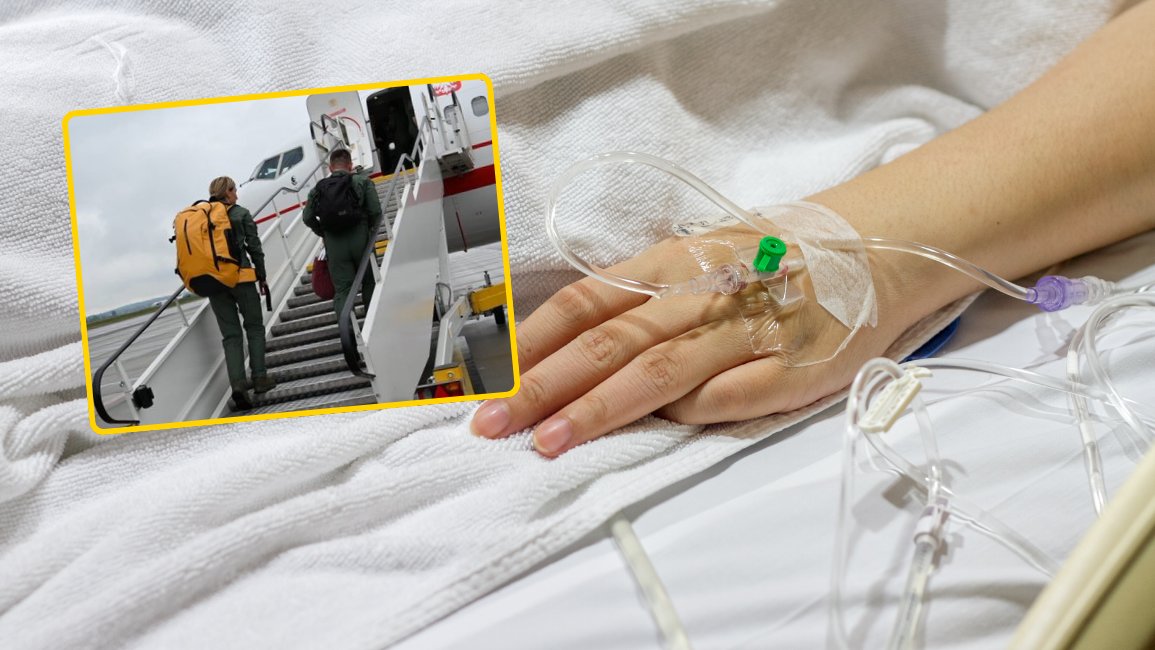 Samolot po 24-letnią Klaudię już w drodze. Ruszyła misja z Krakowa do ...