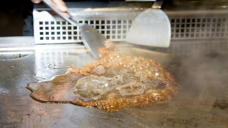 Blast stubborn grill grime off fast with this easy ice cube trick