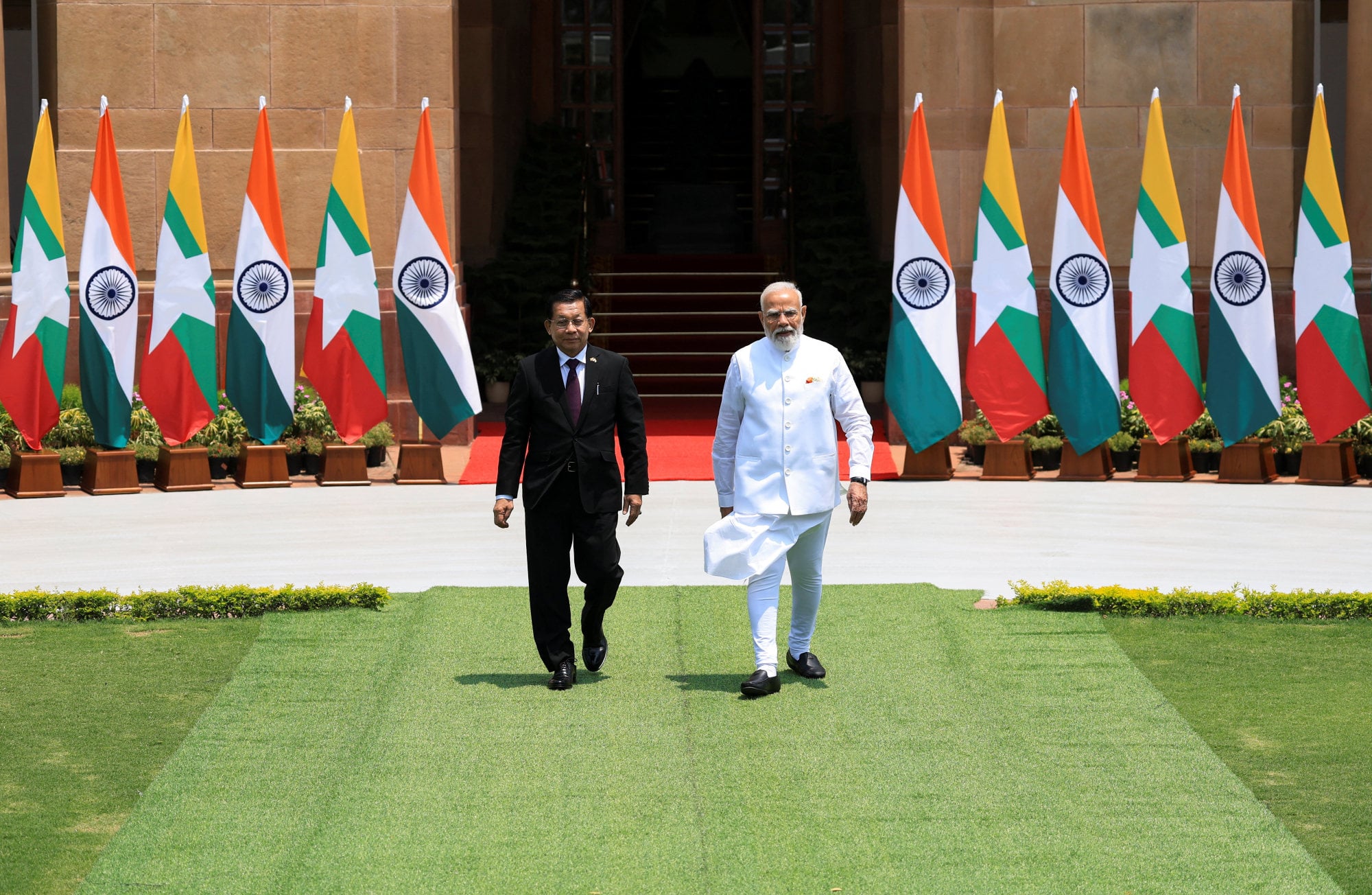 Why India is rolling out welcome mat for Myanmar’s Min Aung Hlaing