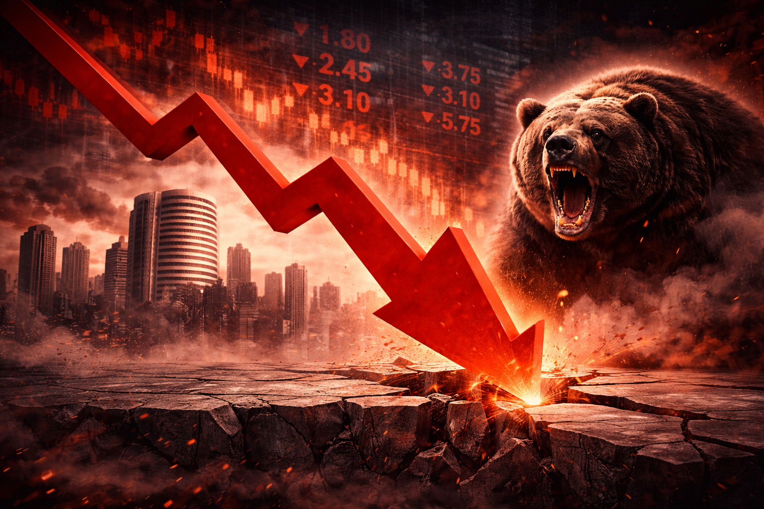 Why did market fall today? Sensex drops 500 points, Nifty closes below ...