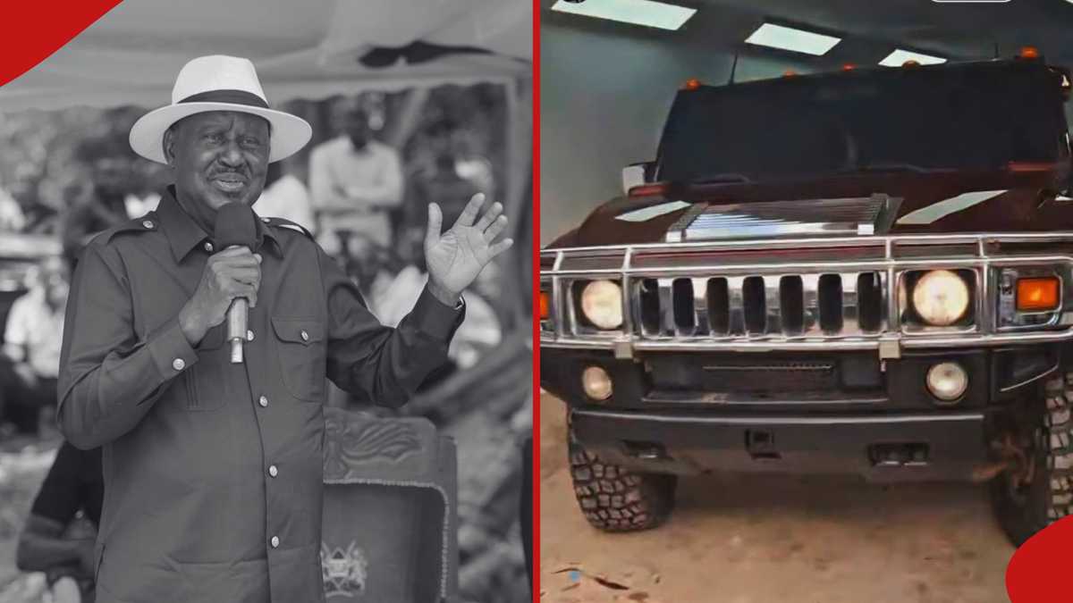 Raila Odinga Jr shows off his late father’s restored 2007 Hummer months ...