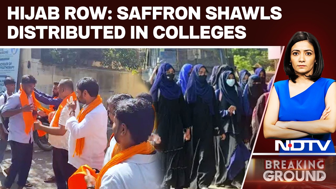 Karnataka hijab news | Shri Ram Sena launches saffron shawl campaign in ...