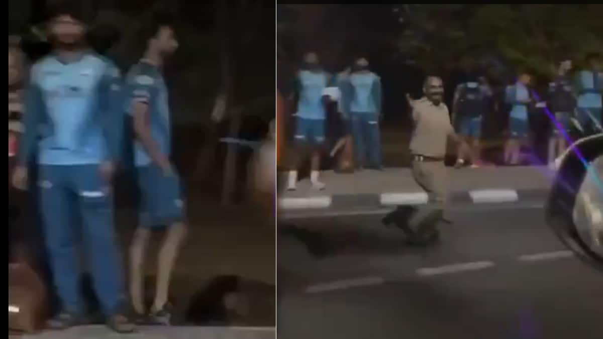 Watch: Gujarat Titans squad evacuated, stranded on road after team bus ...