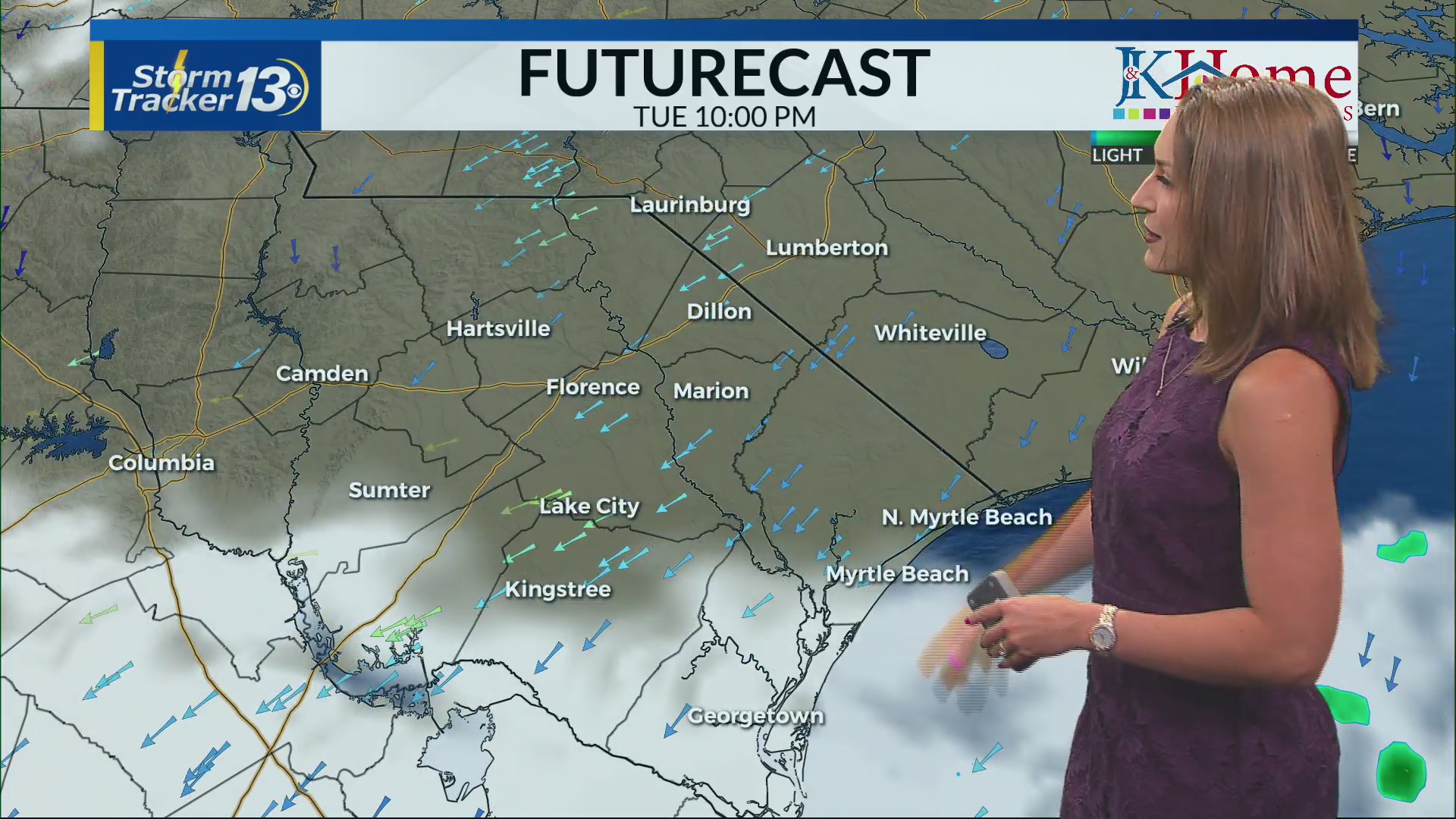 Scattered storms and higher humidity back