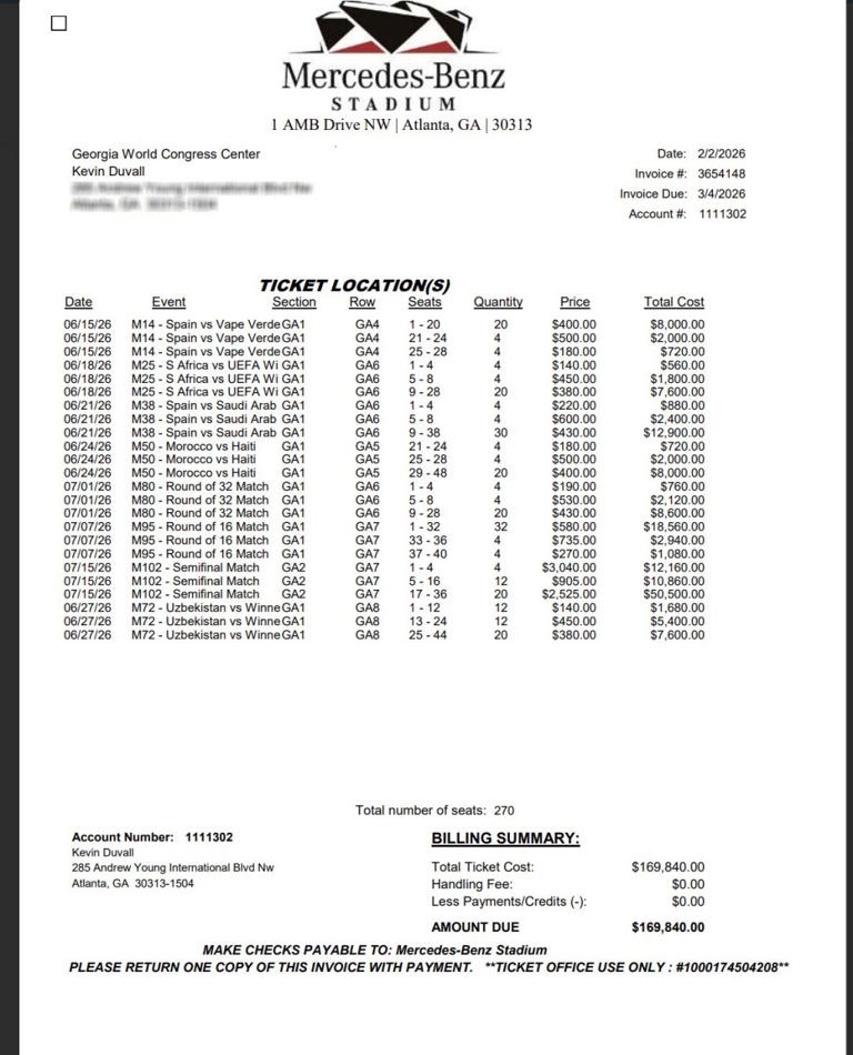 Atlanta stadium execs spent $600K in tax dollars on World Cup VIP seats ...
