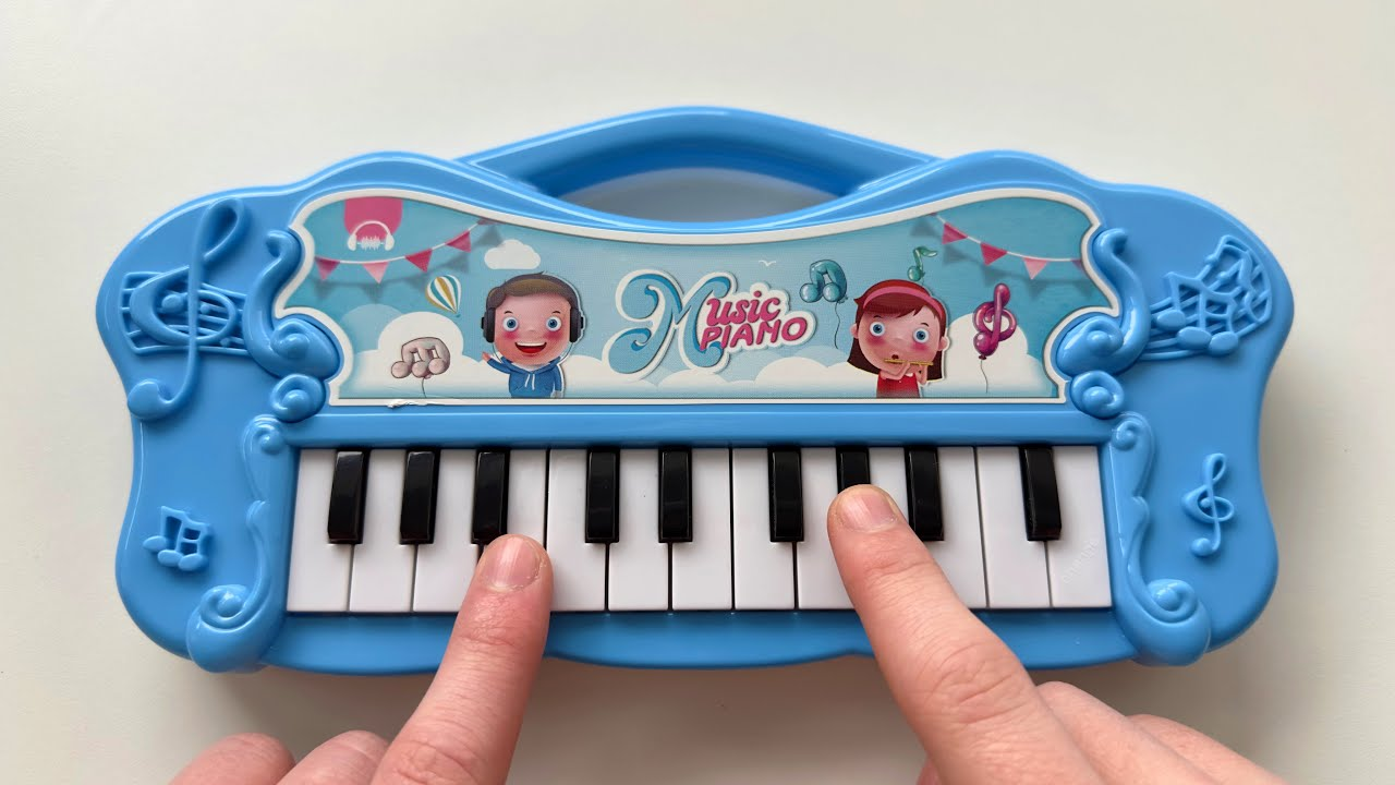 $5 toy piano sound experiment with cute musical moments
