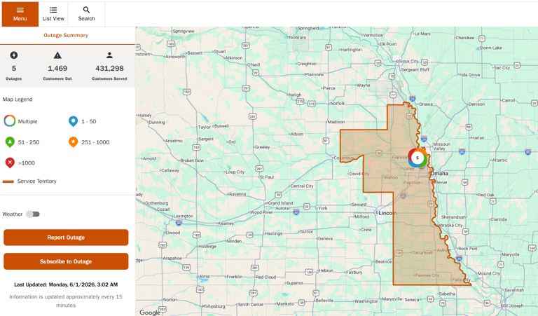 Hundreds of customers without power after storms hit parts of Nebraska ...
