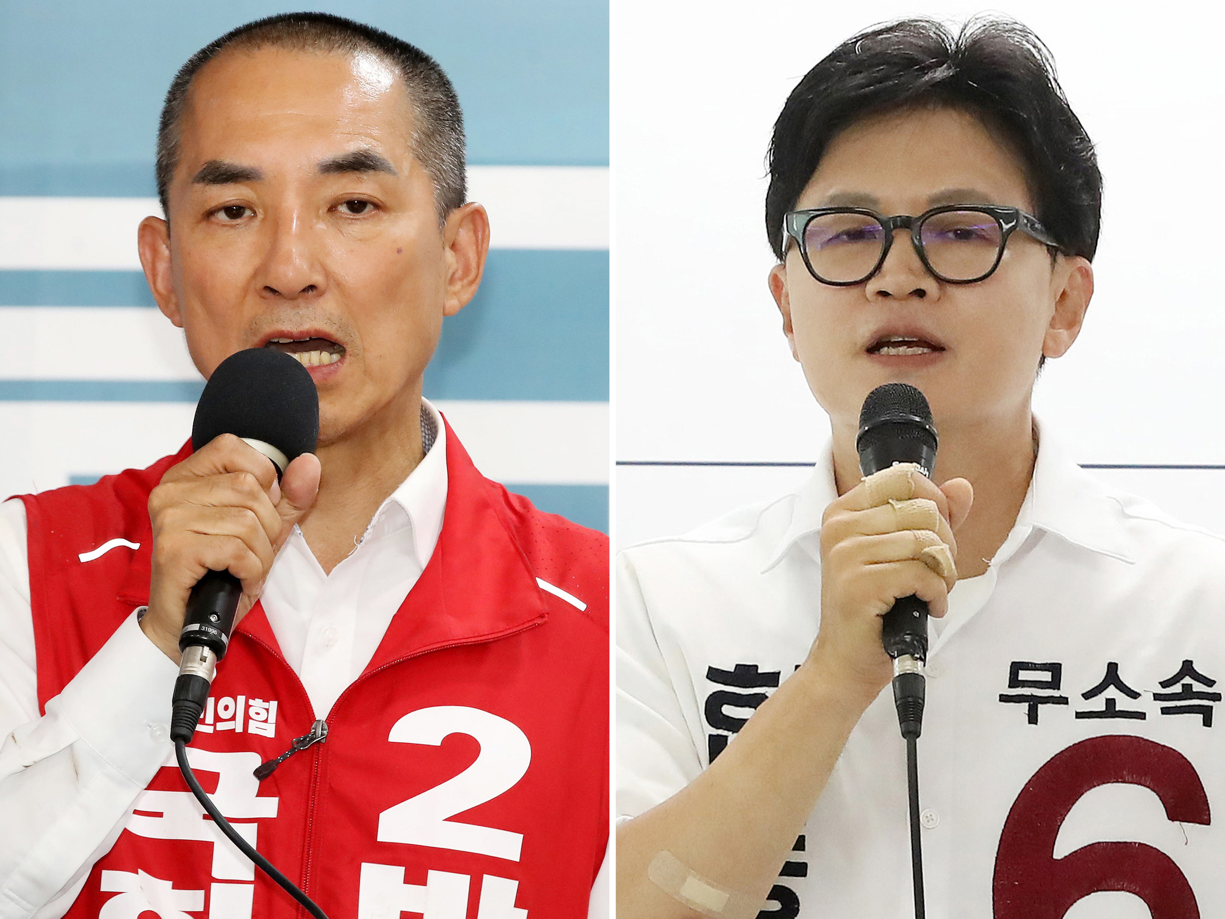 Park Min-sik accuses Han Dong-hoon of illegal campaigning; Han retorts ...