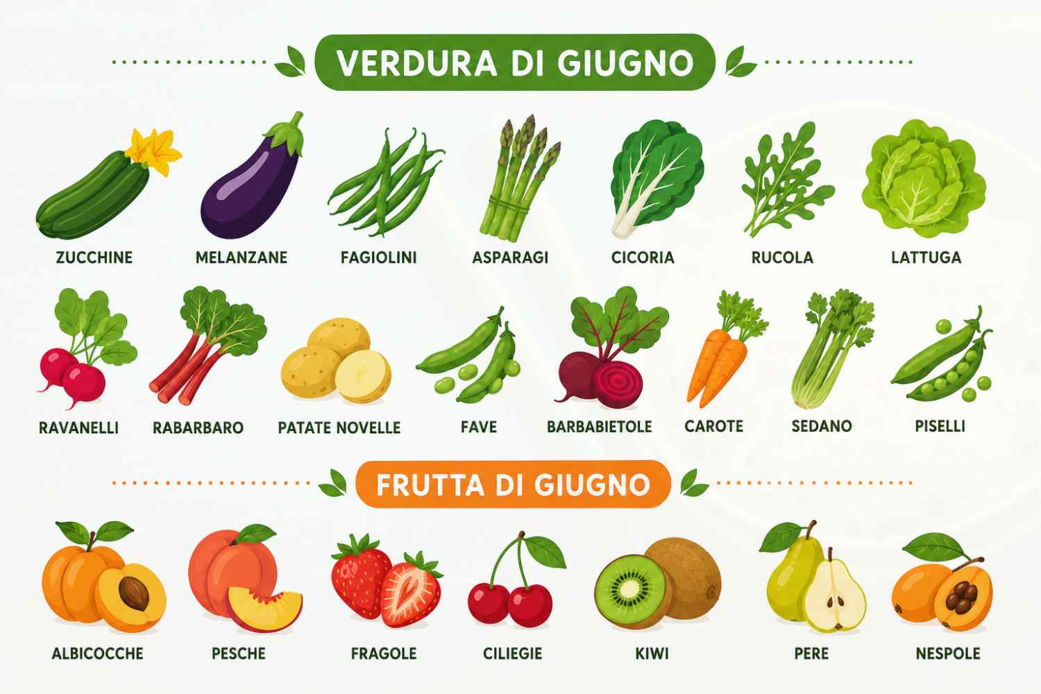 Cosa mettere nel carrello a giugno: la frutta e la verdura che non ...