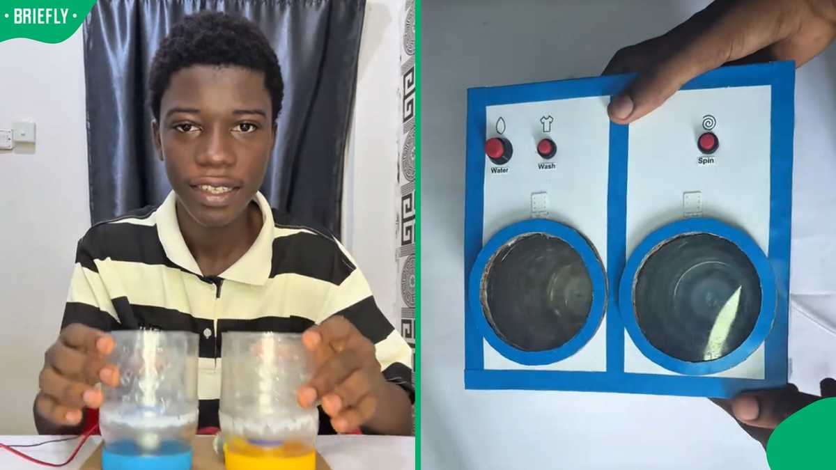 Young TikToker stuns the world by building a working mini washing ...
