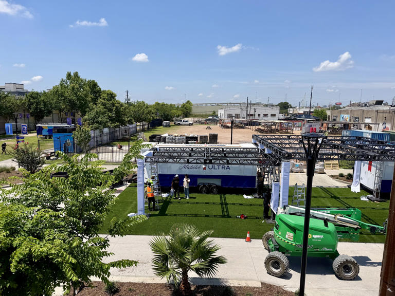 Inside Houston's World Cup fan fest under construction