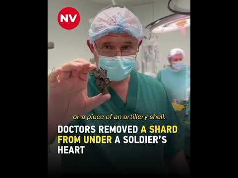 Ukrainian surgeon removes shrapnel from heart
