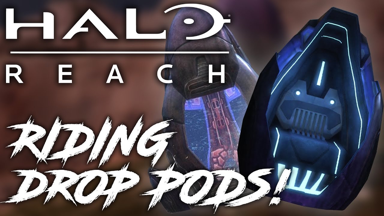 Halo Reach riding Covenant drop pods