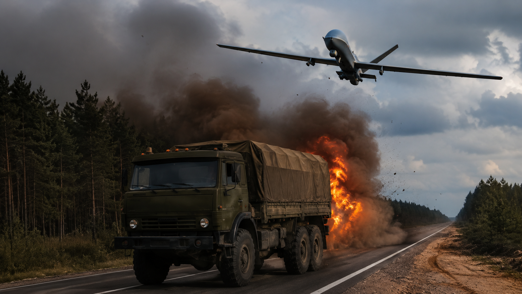 Die Ukraine jagt jetzt russische LKWs bis 150 km hinter der Front!