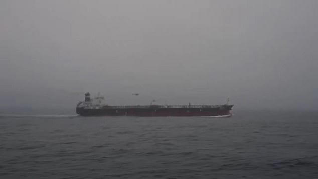 Moment French forces backed by UK board suspected Russian oil 'shadow ...
