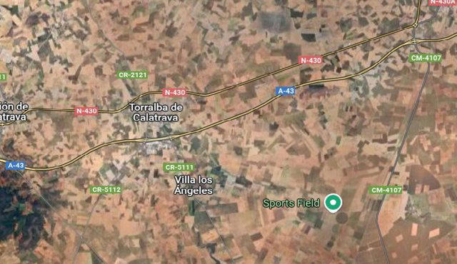 Cortada la A-43 en Torralba de Calatrava por el incendio de un camión ...