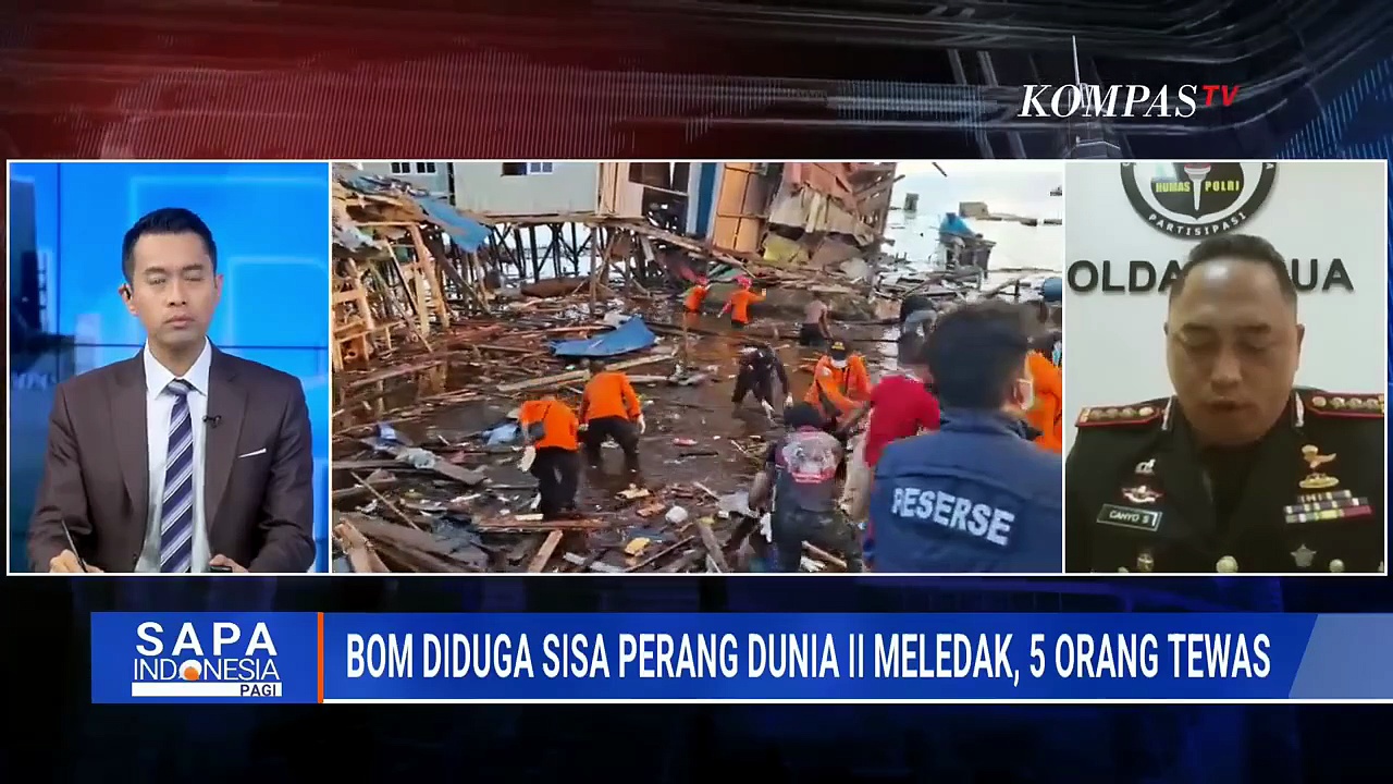 Kabid Humas Polda Papua soal ledakan di Biak: Diduga berasal dari bom ...