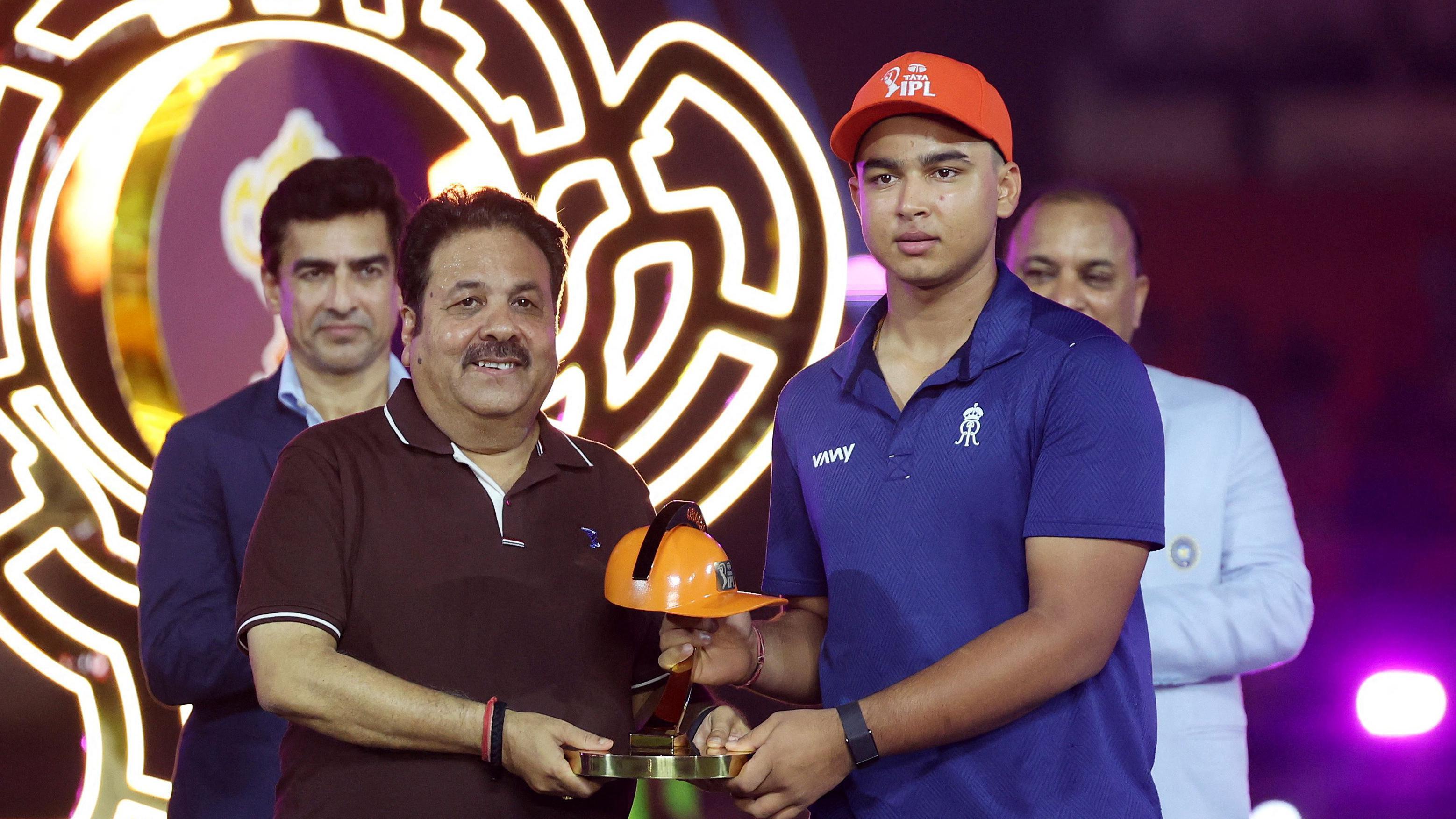 Sooryavanshi, 15, wins car as he sweeps IPL awards