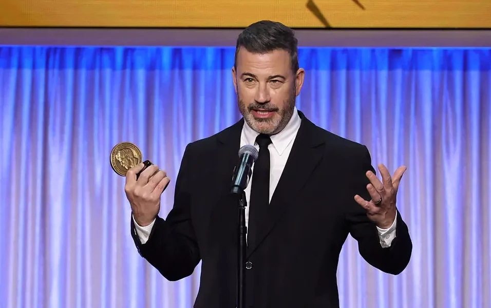 Kimmel uses Peabody speech to skewer Trump with biting jokes
