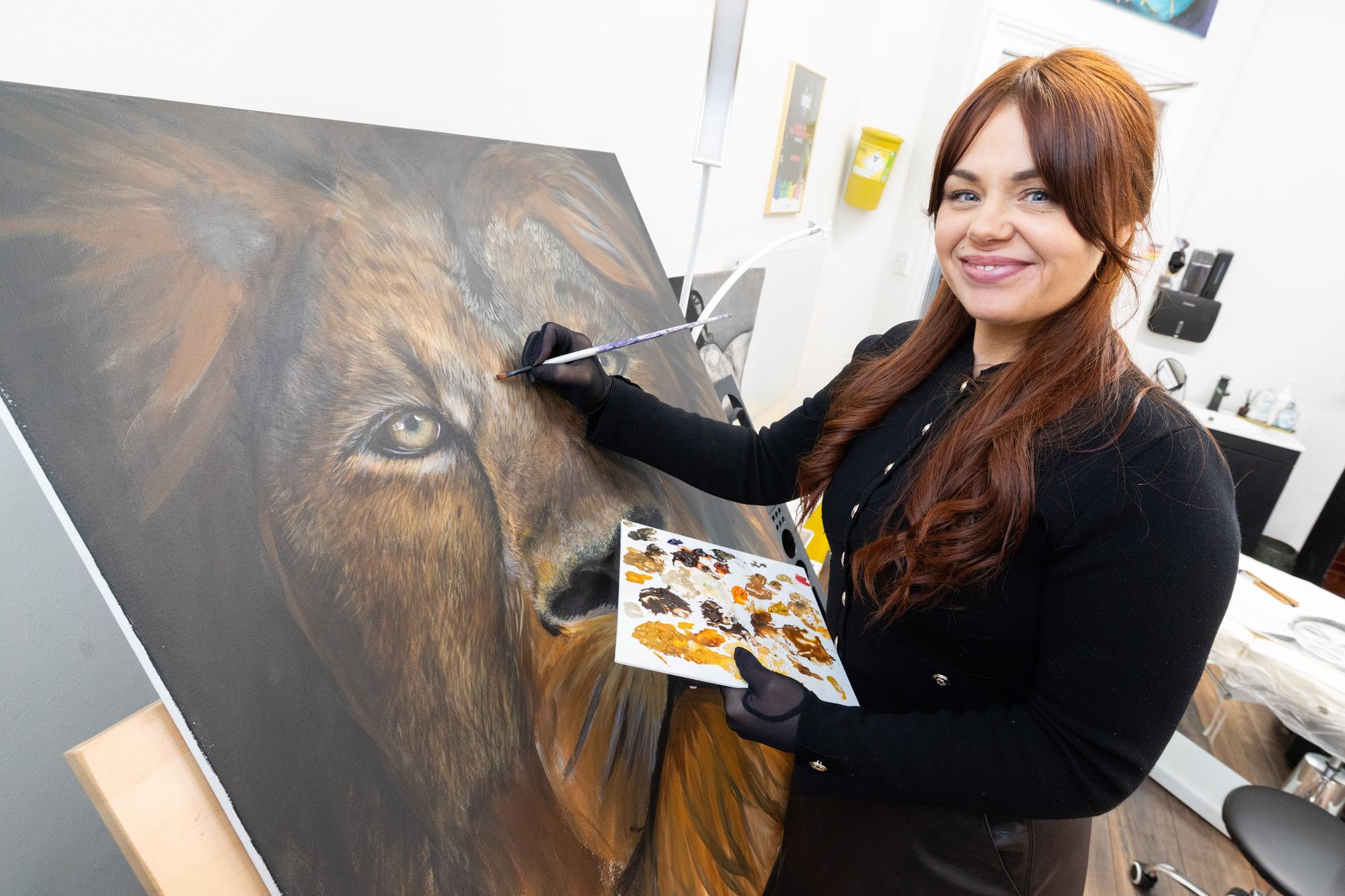 North Tyneside skin artist expands career into portrait art