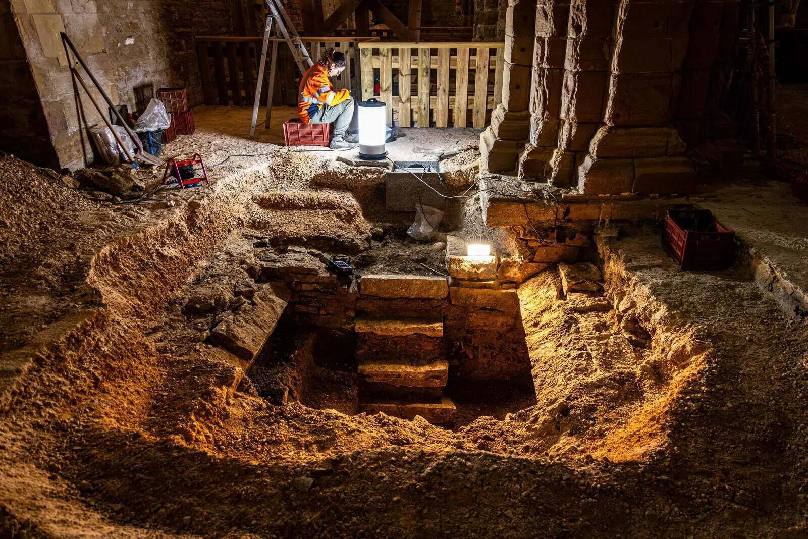 A hidden staircase found in an 800-year-old French church just led ...