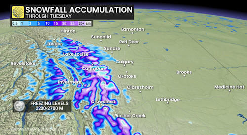 80+ mm and counting: Long-duration rainfall hits Alberta this week