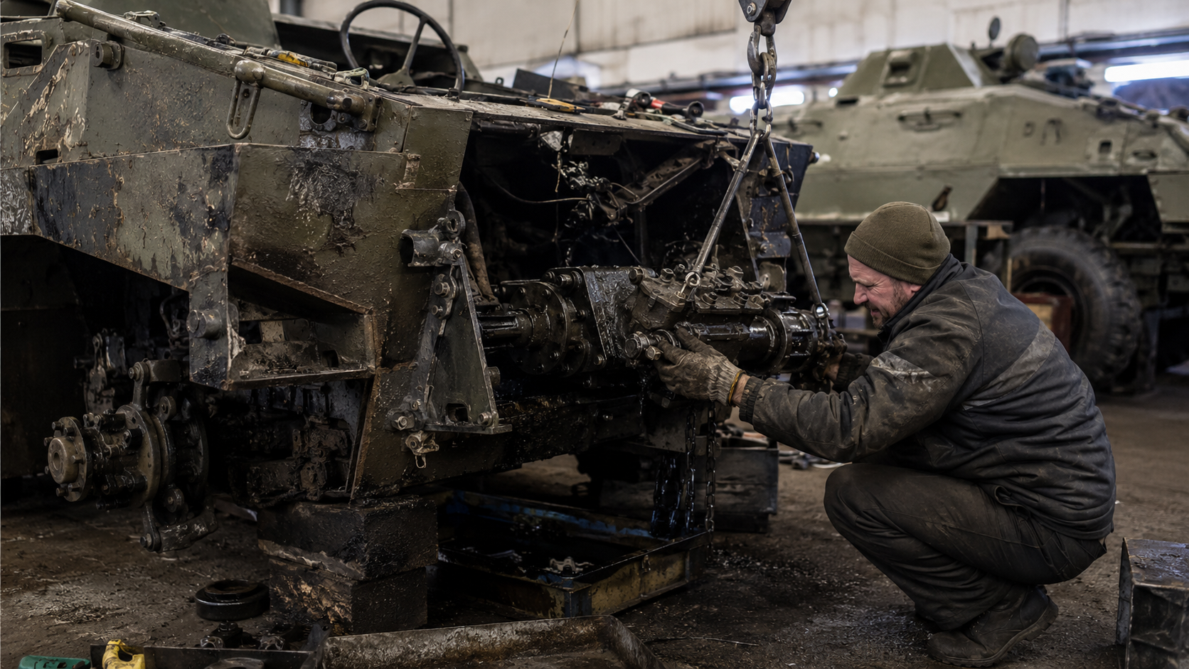 Captured Soviet vehicles face welding, fuel trouble, and final reassembly
