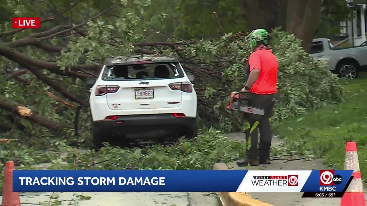 Overnight severe storms leave damage around the Kansas City metro