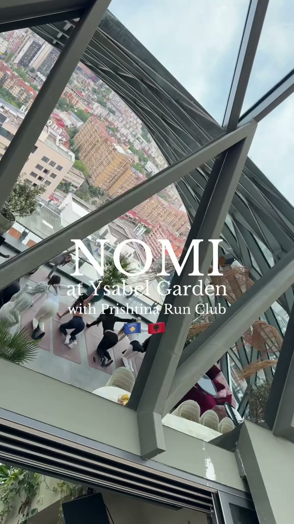 Rooftop pilates with Nomi at Ysabel Garden Prishtina