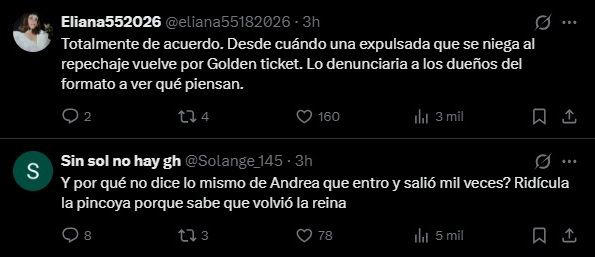 Pincoya se quejó por el regreso de Sol Abraham a Gran Hermano y la red ...