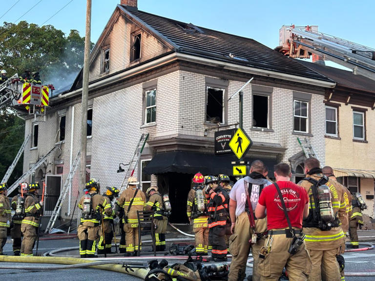 7 displaced after 3-alarm bar fire in Lebanon