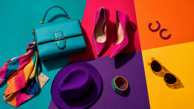Colour blocking isn't just for clothes - your accessories can do it too