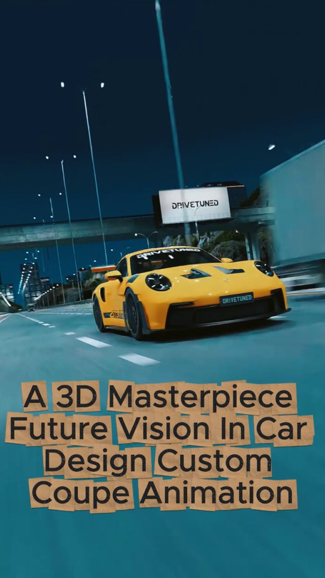 A 3D masterpiece future vision in car design custom coupe animation