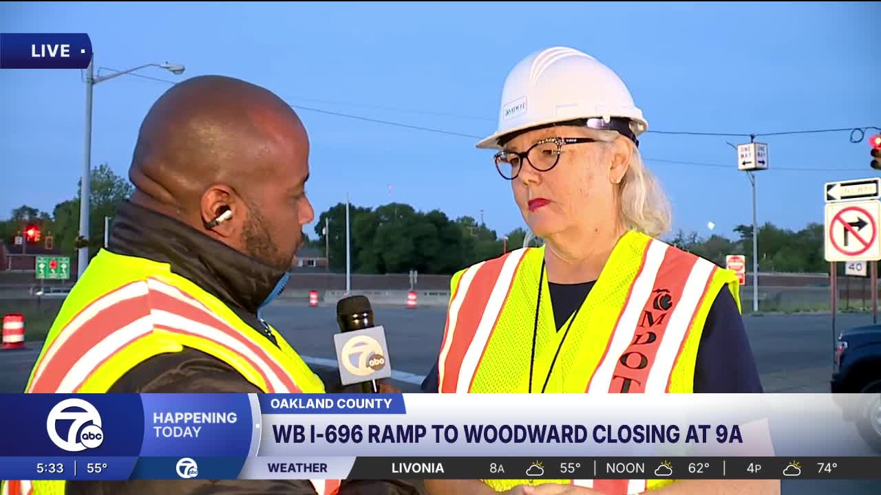 Westbound I-696 ramp closures at Woodward Avenue begins today in ...