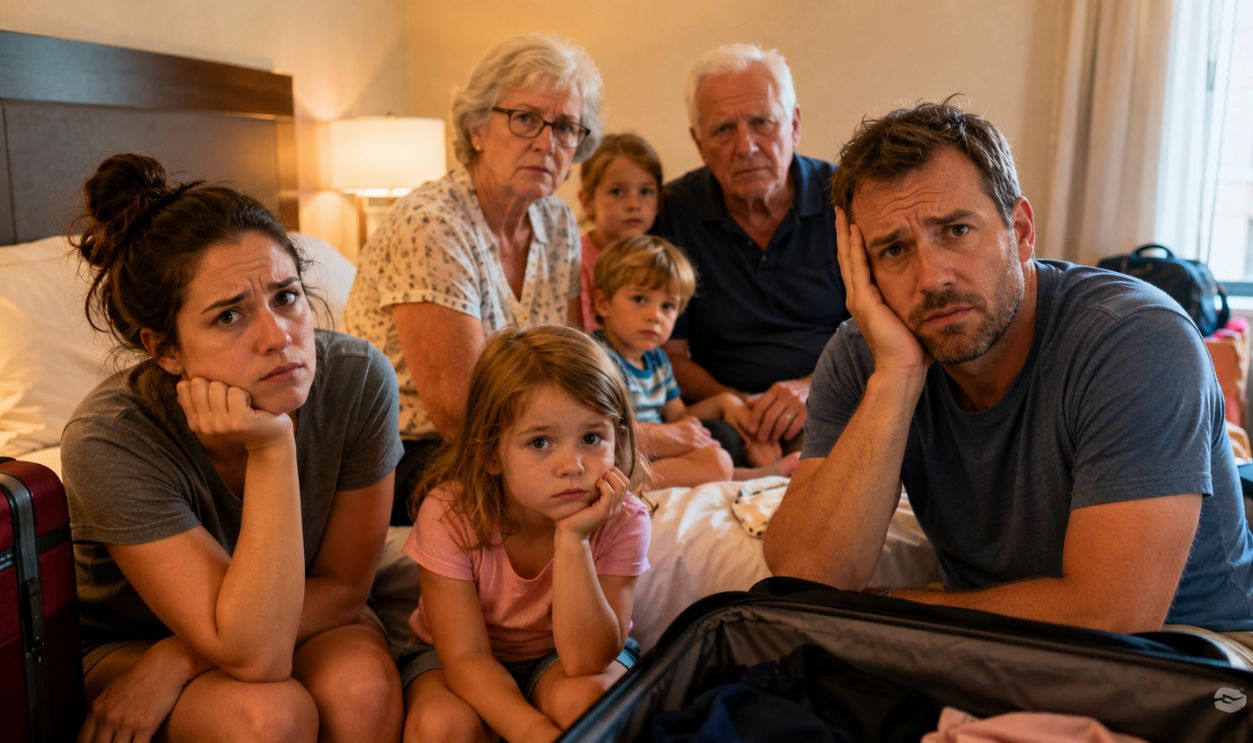 My parents booked us all into one hotel room to save money, even though ...