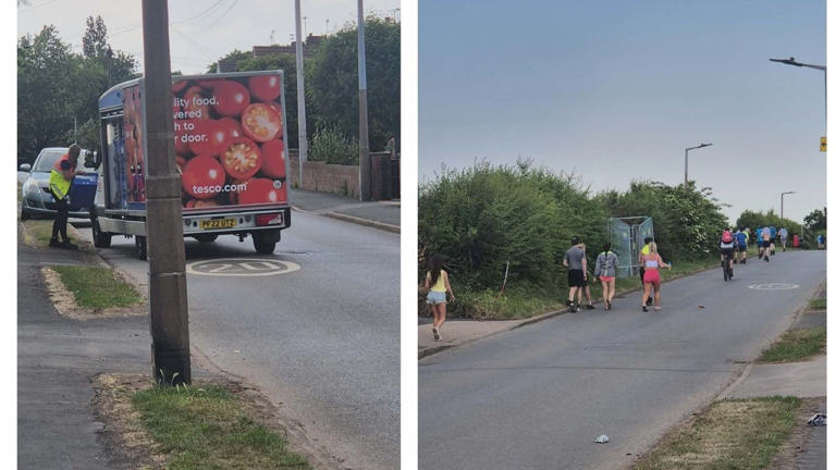 Children attack and injure female Tesco van driver before stealing ...
