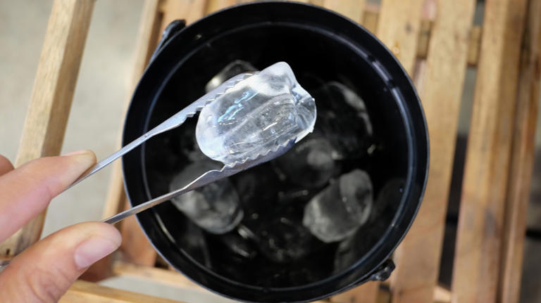 Blast stubborn grill grime off fast with this easy ice cube trick