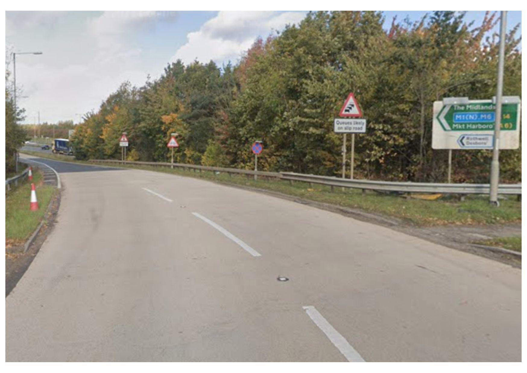 Motorcyclist injured in A14 slip road collision near Kettering