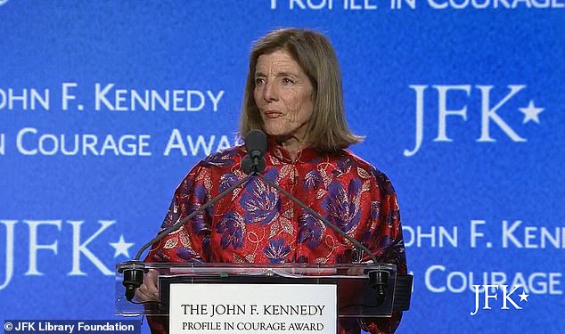 Caroline Kennedy wells up as she speaks about late daughter Tatiana for ...