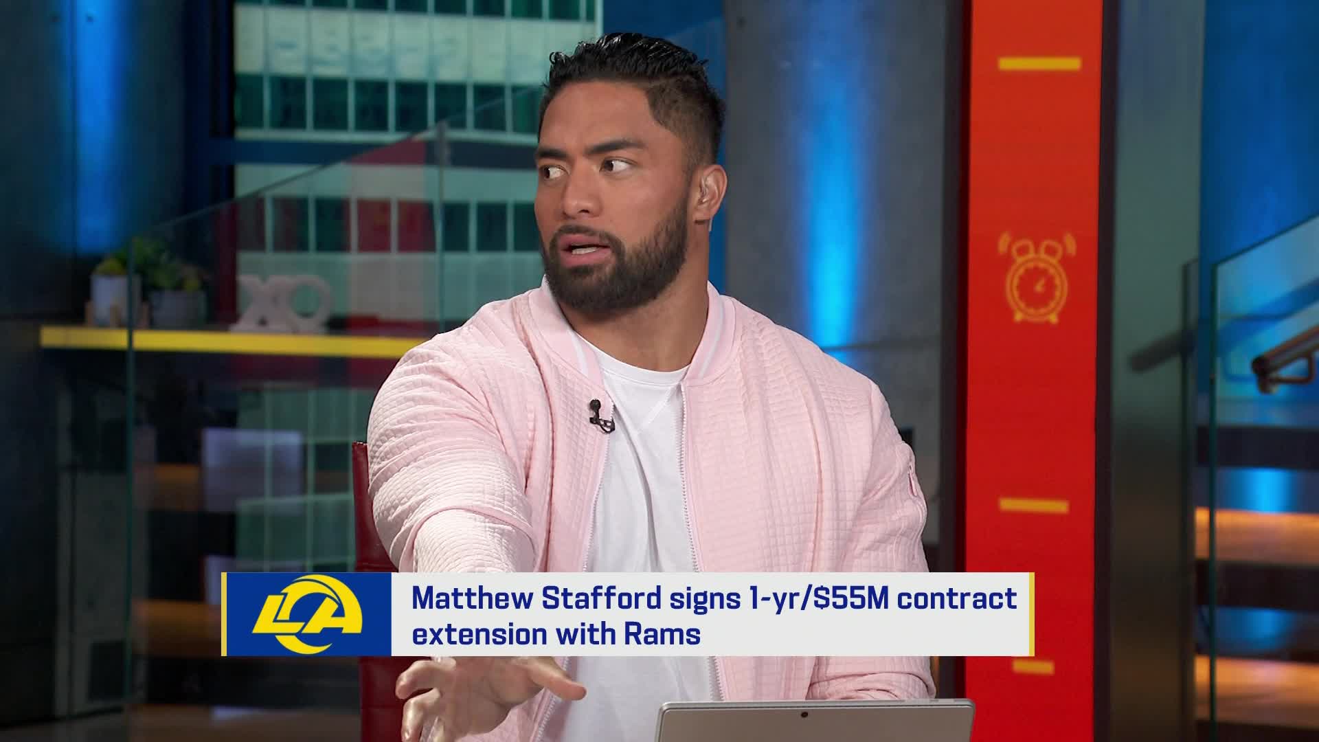 'GMFB' reacts to Rams, Matthew Stafford's one-year extension