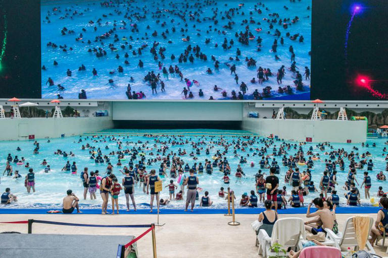 Inside the city-sized building where the sun never sets