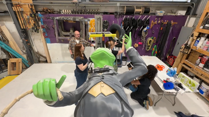 Kermit the Frog statue restoration in full swing ahead of Atlanta debut