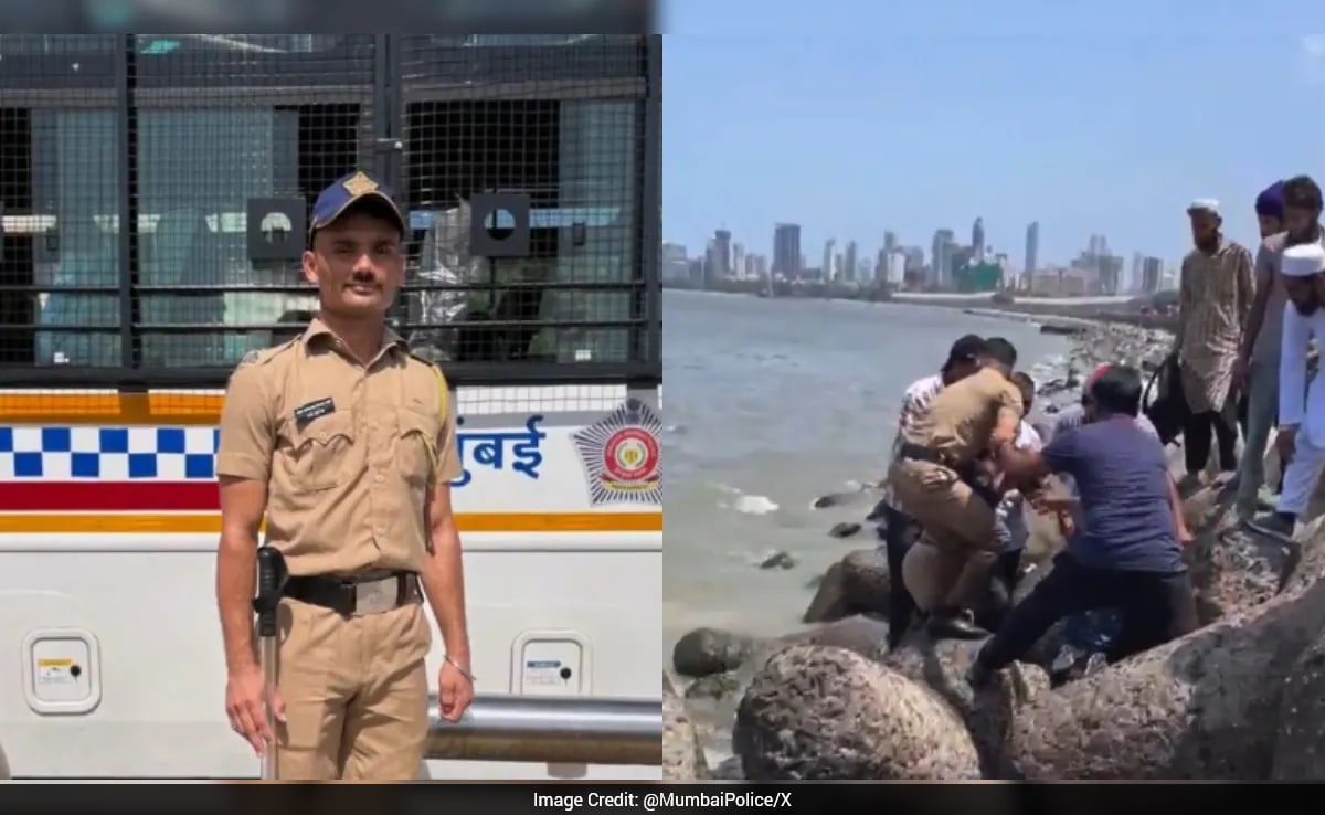 Mumbai cop rescues 46-year-old woman who jumped into sea at Marine Drive