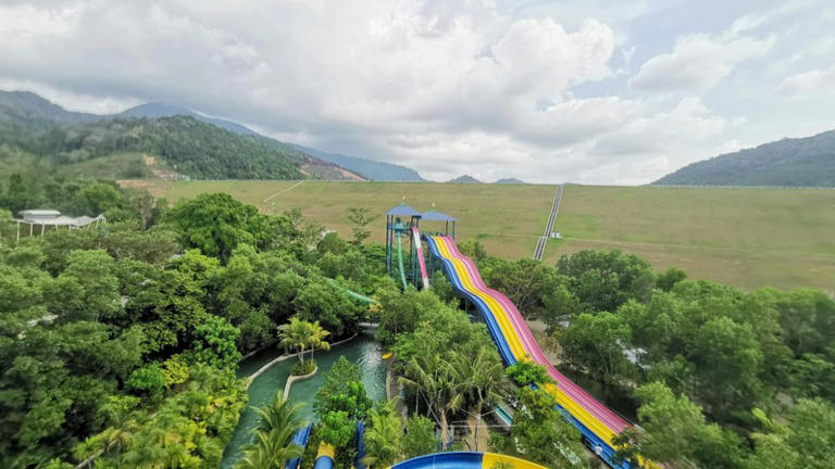 Watch: Woman's water slide ride turns into an unexpected snake chase